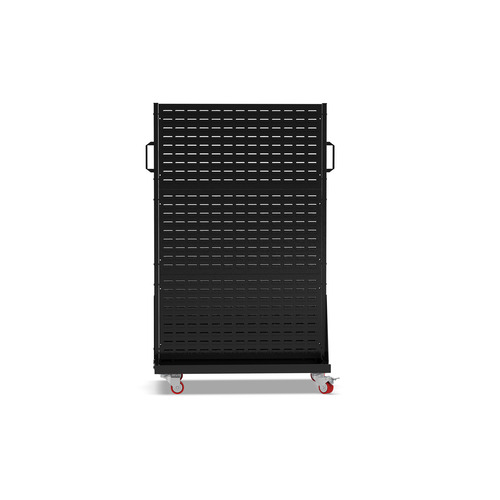 Black garage mobile rack with pegboard and ABS toolbox – Dazzle Auto ...